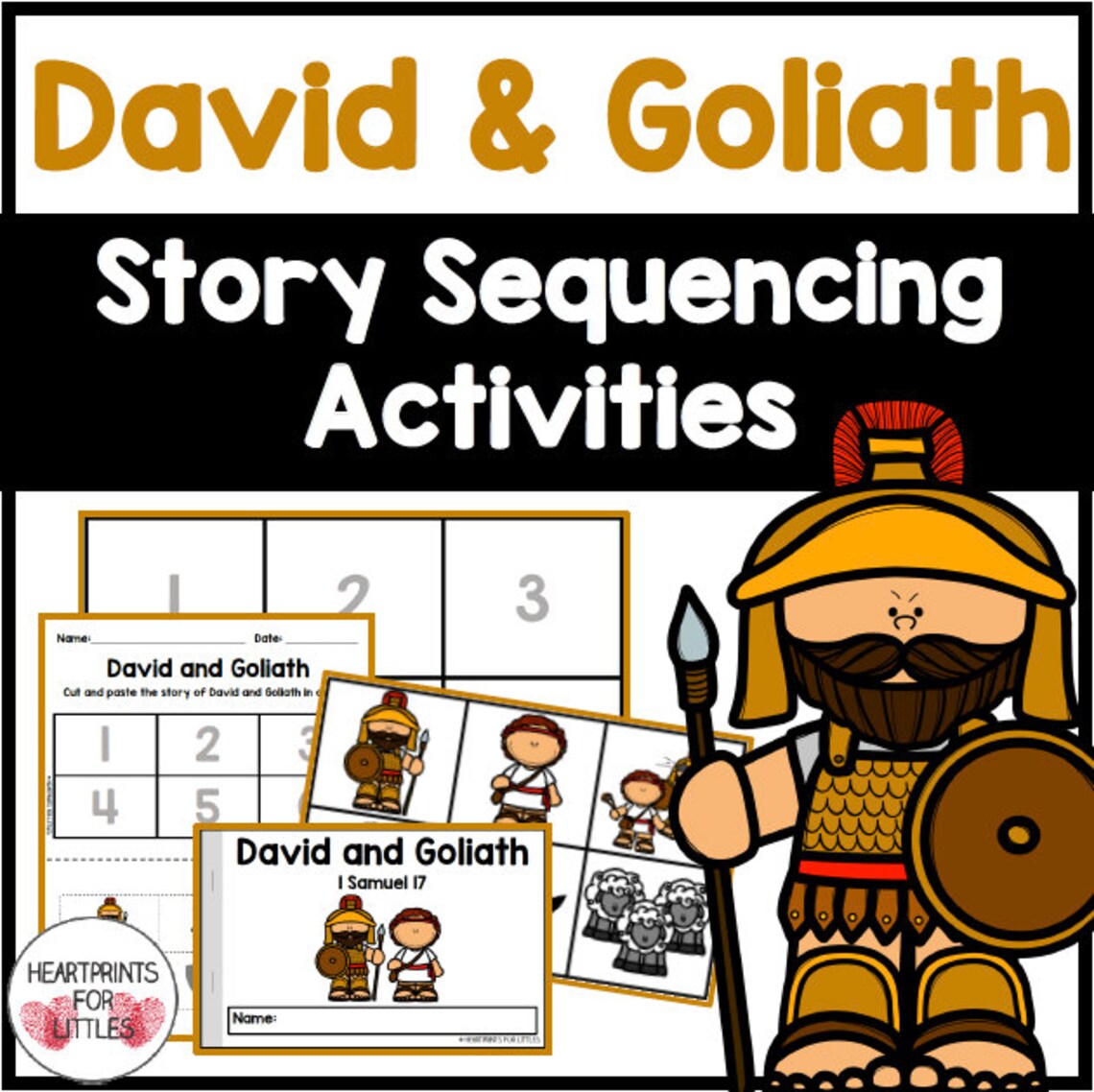 David and Goliath Bible Story Bundle 5-day Bible Lesson - Etsy