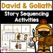 David and Goliath Bible Story Bundle, 5-day Bible Lesson, Sequencing ...