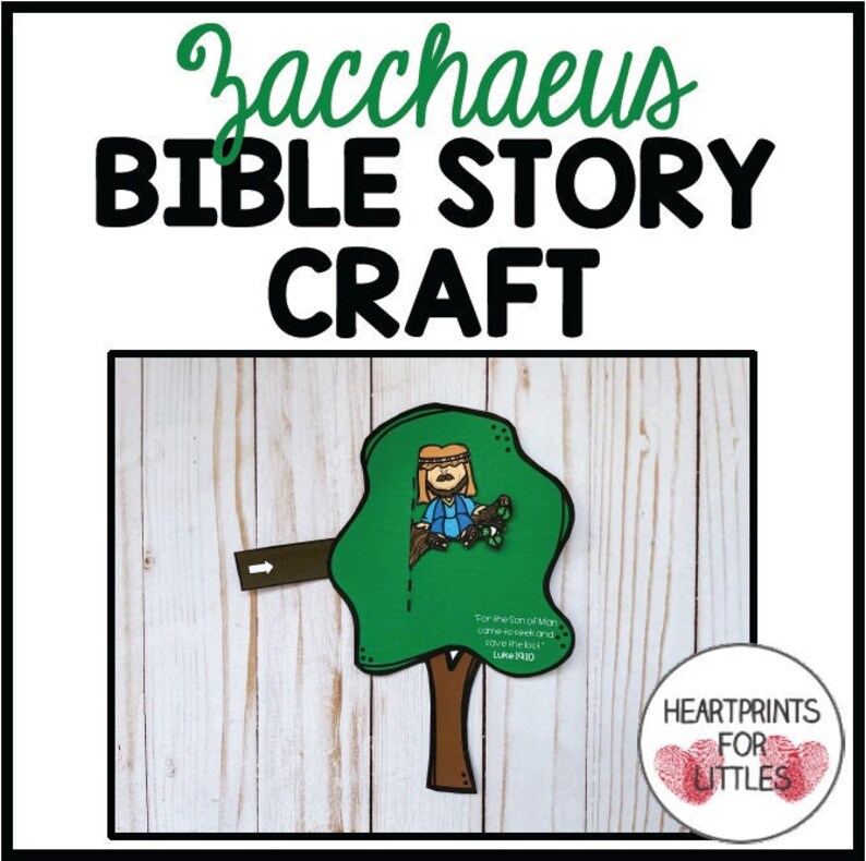 Zacchaeus Bible Craft for Kids Sunday School Craft | Etsy Canada