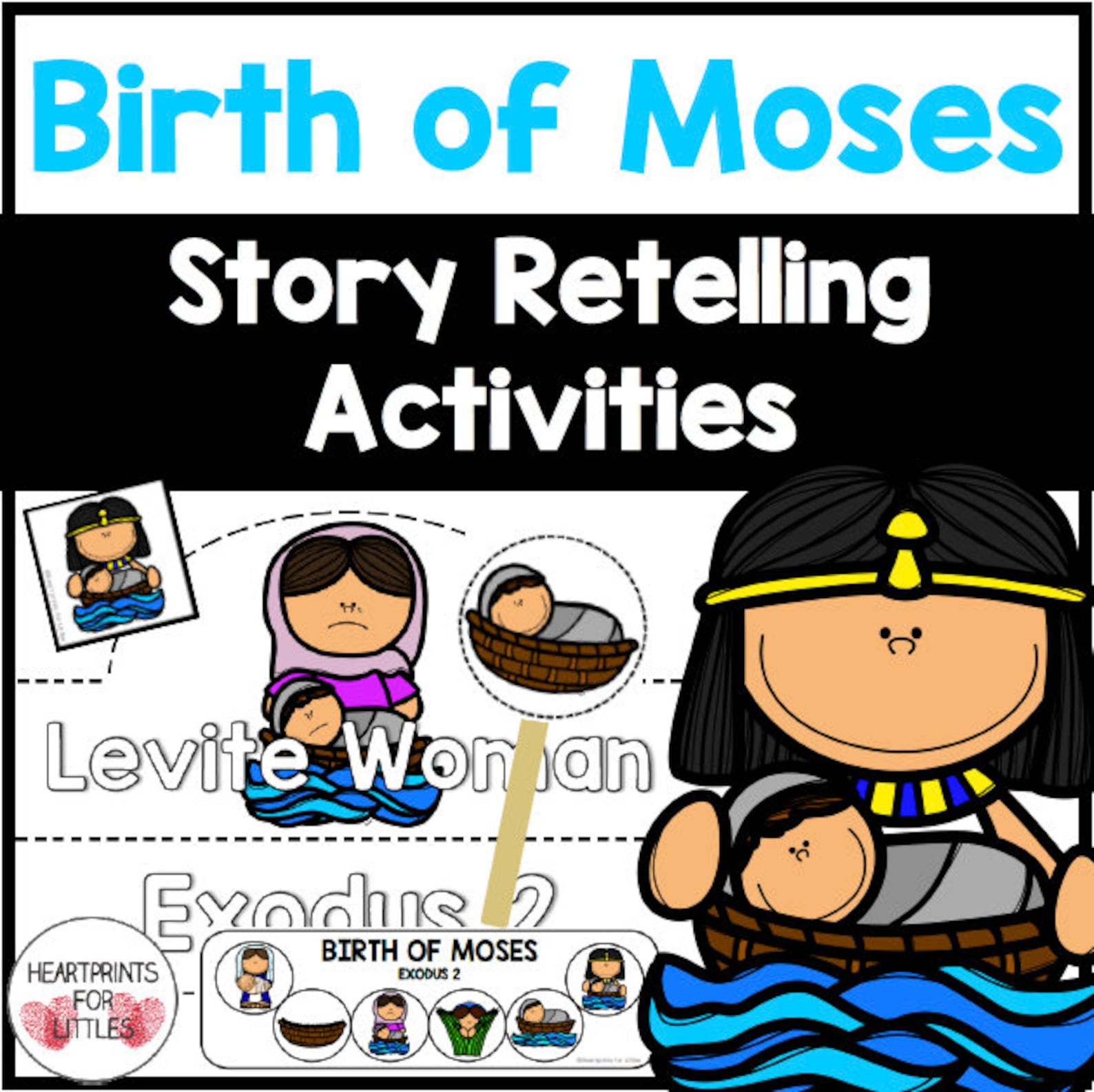 The Birth of Moses Bible Story Bundle 5-day Bible Lesson - Etsy