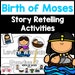 The Birth of Moses Bible Story Bundle, 5-day Bible Lesson, Sequencing ...