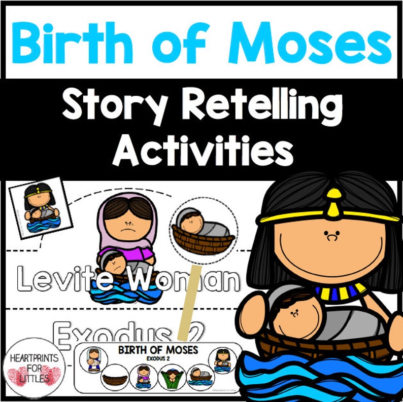 The Birth of Moses Bible Story Bundle 5-day Bible Lesson - Etsy Canada