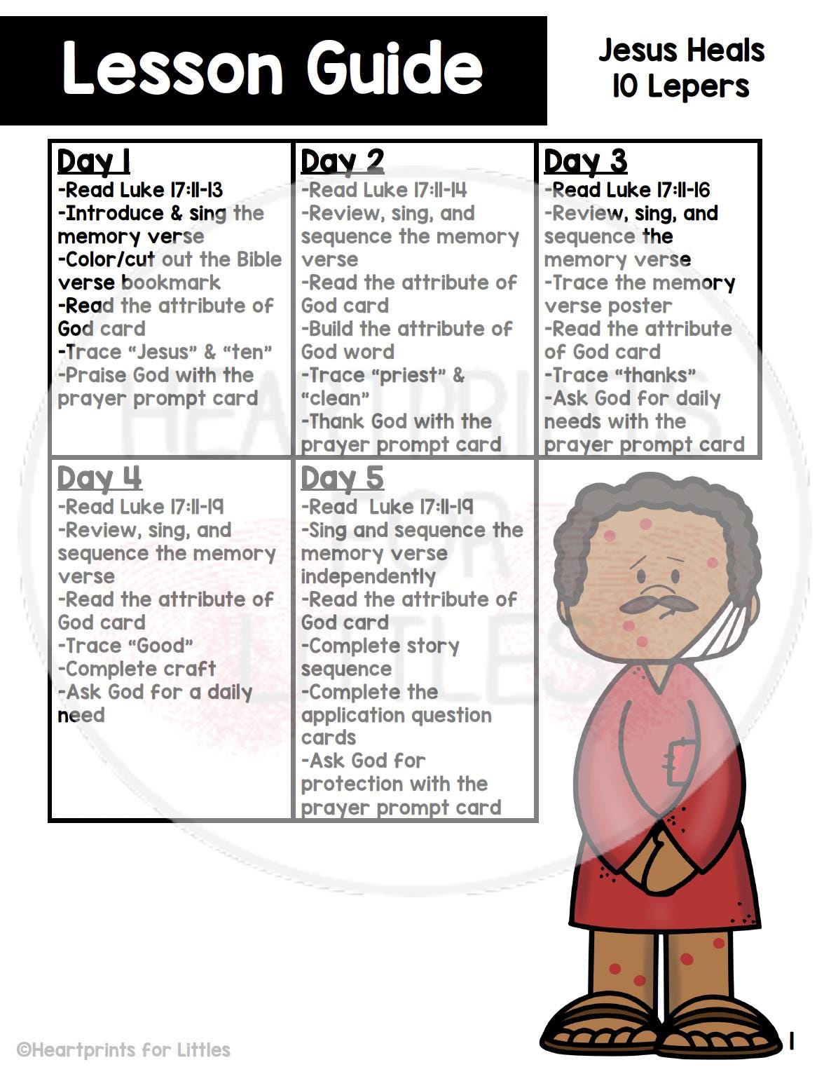 Thanksgiving Bible Lesson, Jesus Heals 10 Lepers Bible Lesson, Sunday ...