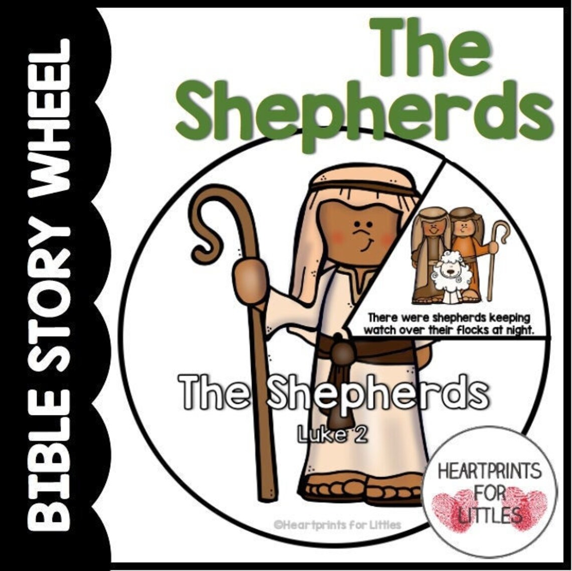 Christmas Bible Story Wheel the Shepherds Bible Story Craft - Etsy