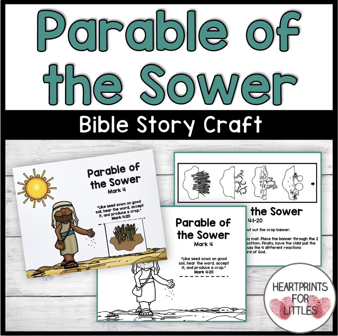 Parable of the Sower Bible Craft, Sunday School Activity and Craft ...