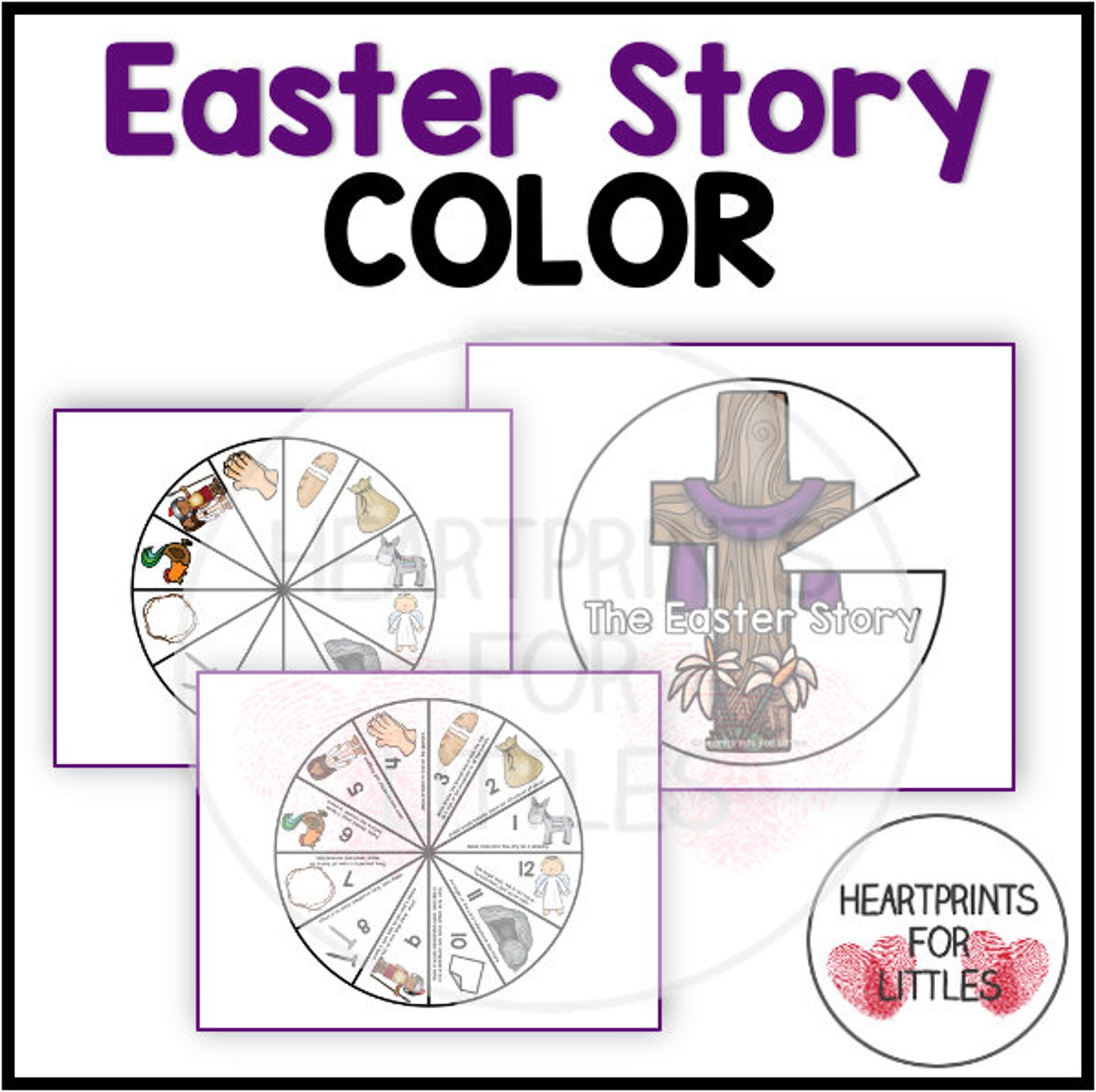 Easter Bible Story Wheel, Easter Bible Story Craft, Sunday School ...