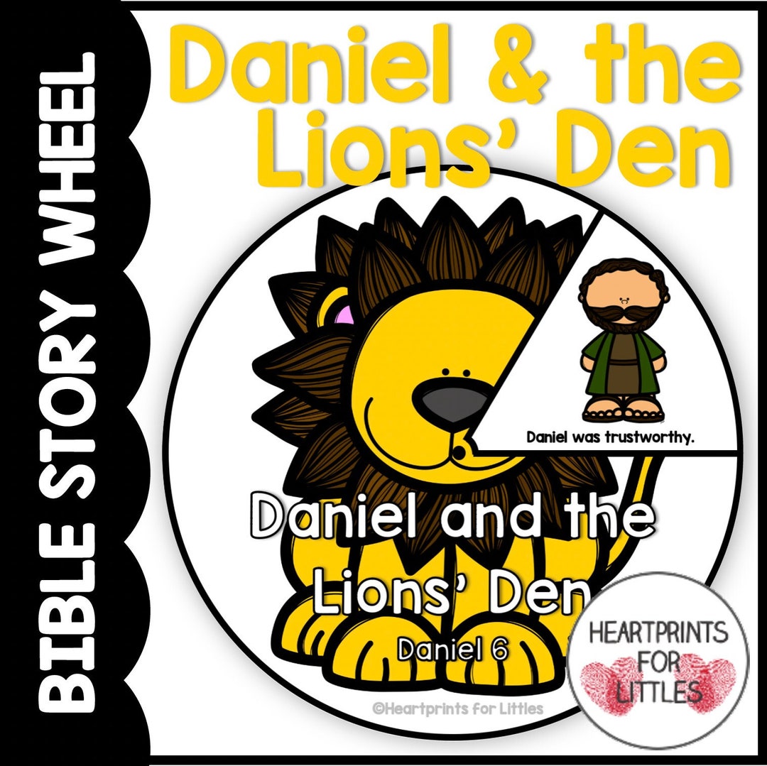 Daniel and the Lions' Den Bible Story Wheel, Daniel 6, Bible Craft ...