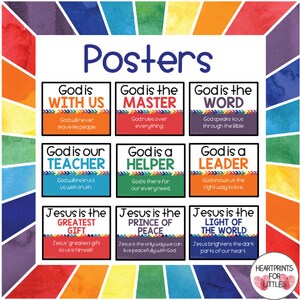 Attributes of God Bundle for Kids, Names of God, Sunday School ...