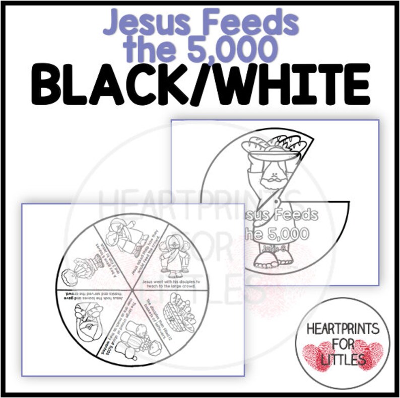 Jesus Feeds the 5000 Bible Story Wheel Bible Story Craft - Etsy Canada