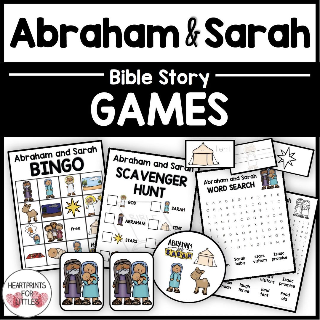 Abraham and Sarah Bible Story Games, Baby Isaac, Bible Games, Sunday ...