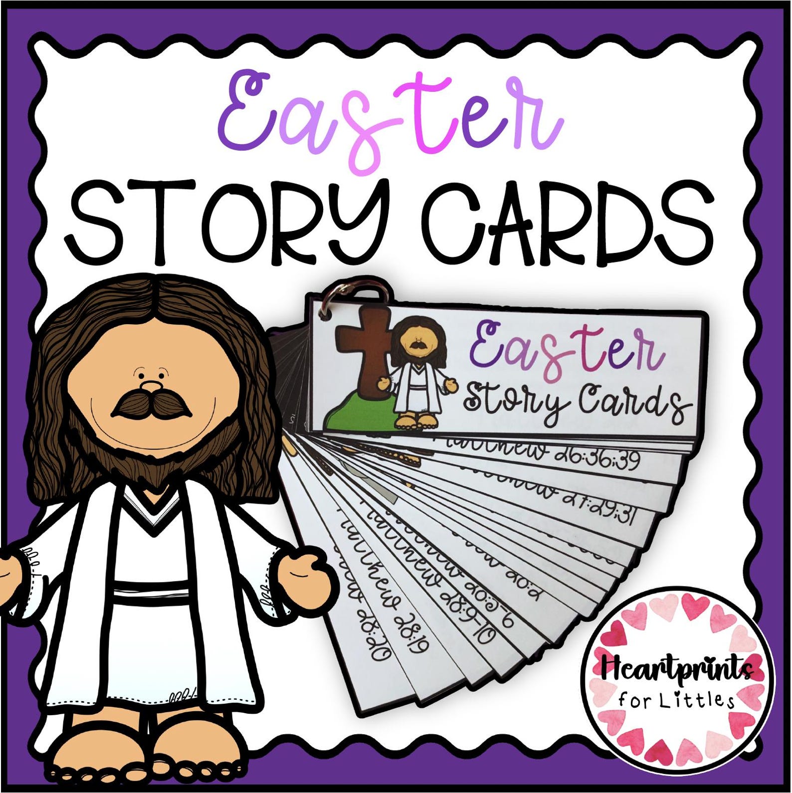 Easter Story Cards | Bible Verse Flip Cards | Christian Kids Printable ...