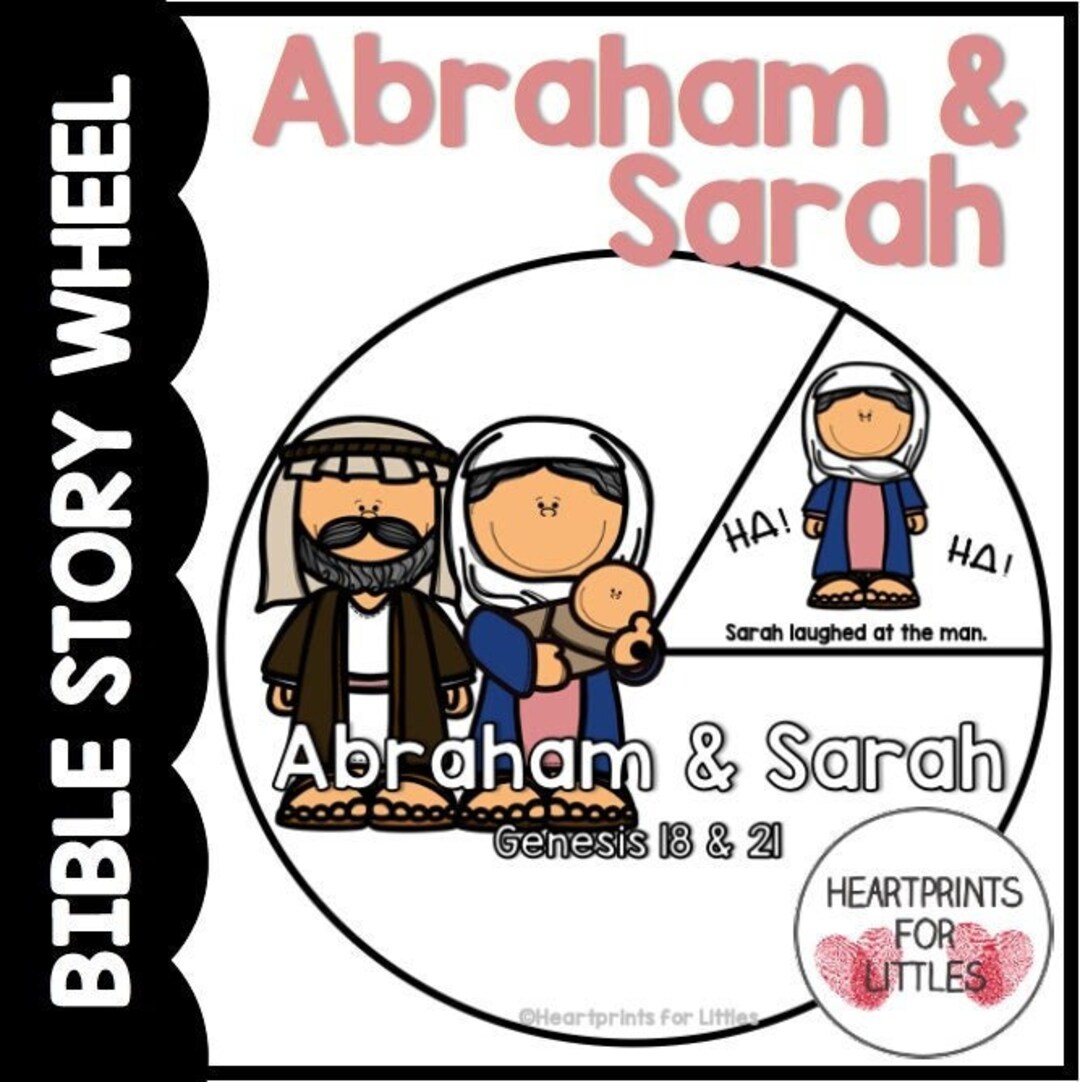 Abraham and Sarah Bible Story Wheel Genesis 18 and 21 Bible - Etsy