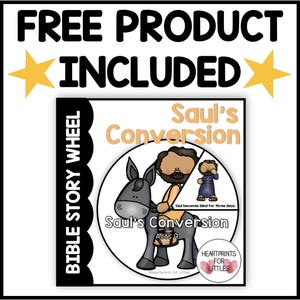 Saul's Conversion Bible Story Bundle, Bible Story Activities, 1 FREE ...