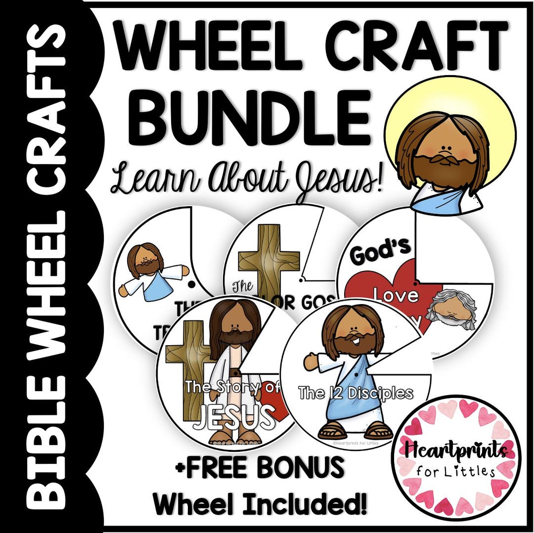 All About Jesus Wheel Craft Bundle, God and the Gospel Activities ...