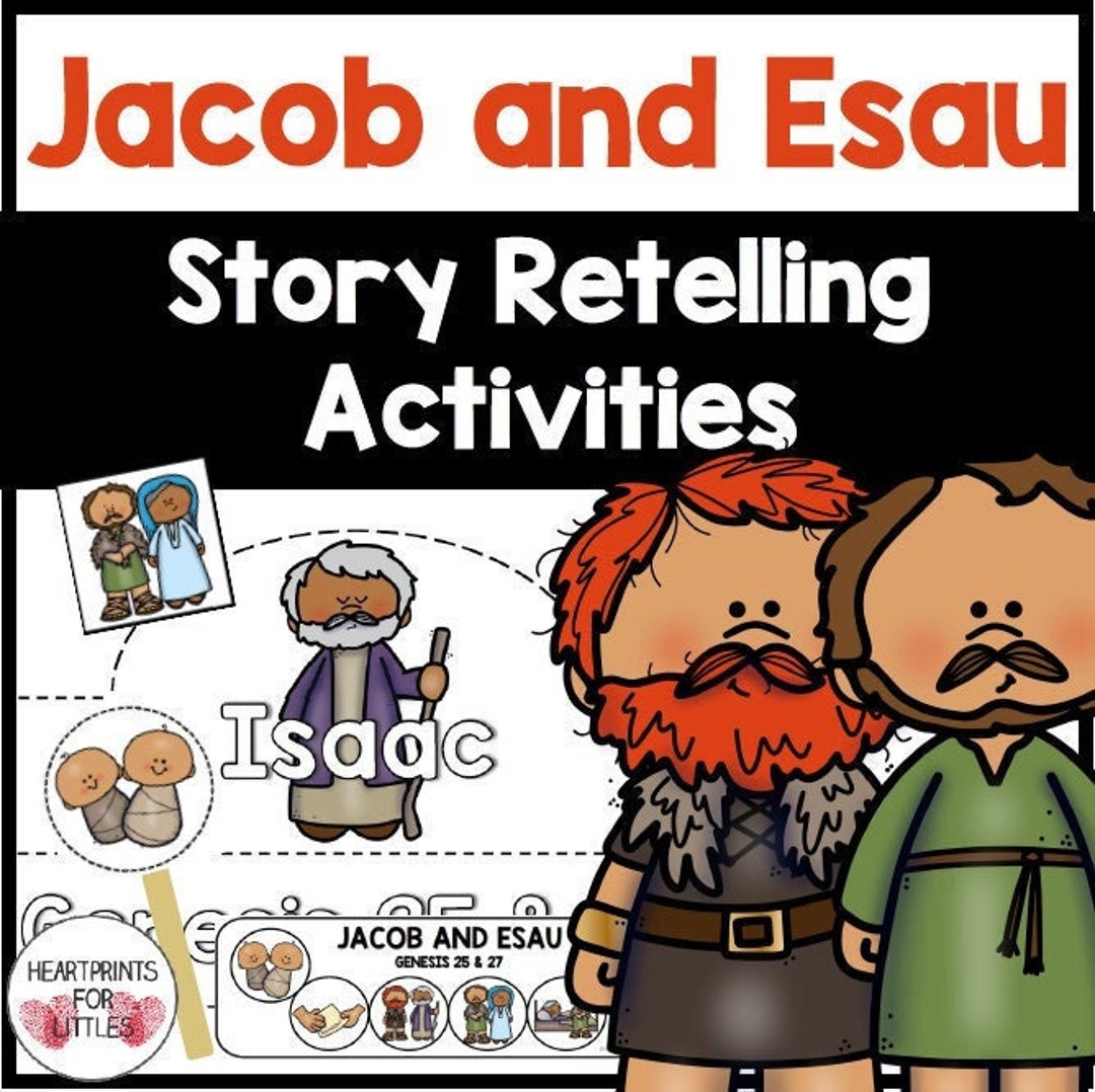 Jacob and Esau Bible Story Retelling Activities (digital Download) - Etsy