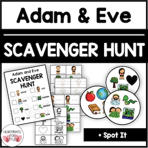 Adam and Eve Bible Story Games, Bible Games, Sunday School Games, Bingo ...