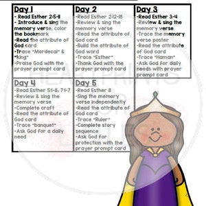 Queen Esther Bible Lesson, Homeschool & Sunday School Activities ...
