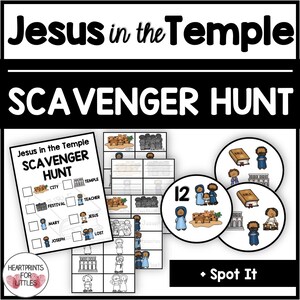 Jesus in the Temple Bible Story Games, Bingo, Memory Match, & More ...