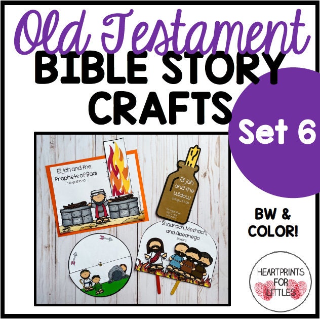 Old Testament Bible Story Crafts-set 6 Bible Crafts - Etsy