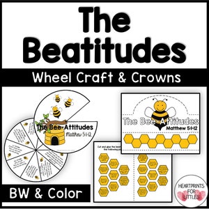 Beatitudes Bible Craft Activities, Sermon on the Mount (digital ...