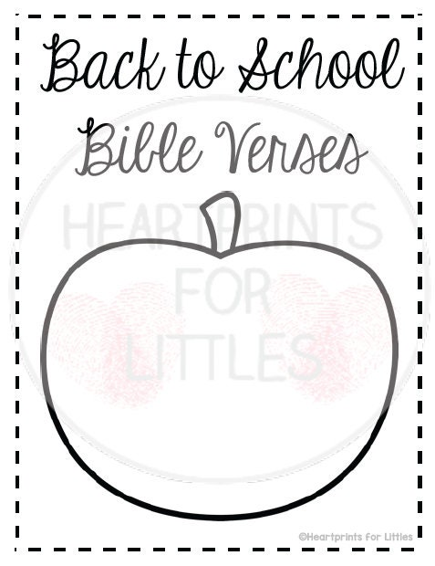Back to School Bible Verse Handwriting Practice Bible Verse - Etsy