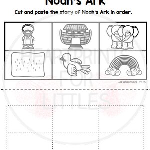 Bible Story Sequencing Worksheets, Cut and Paste Worksheets, 37 Bible ...