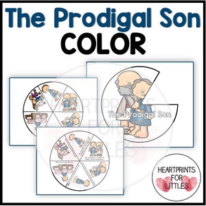 The Prodigal Son Bible Story Wheel, Luke 15, Bible Story Craft, Sunday ...