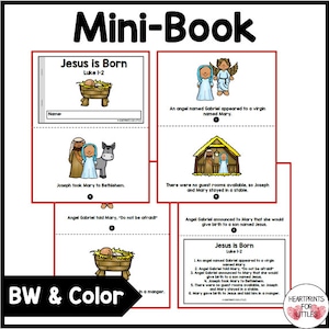 Birth of Jesus Bible Story Sequencing Activities (digital Download) - Etsy