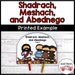 Shadrach, Meshach, and Abednego Bible Craft, Sunday School Activity and ...