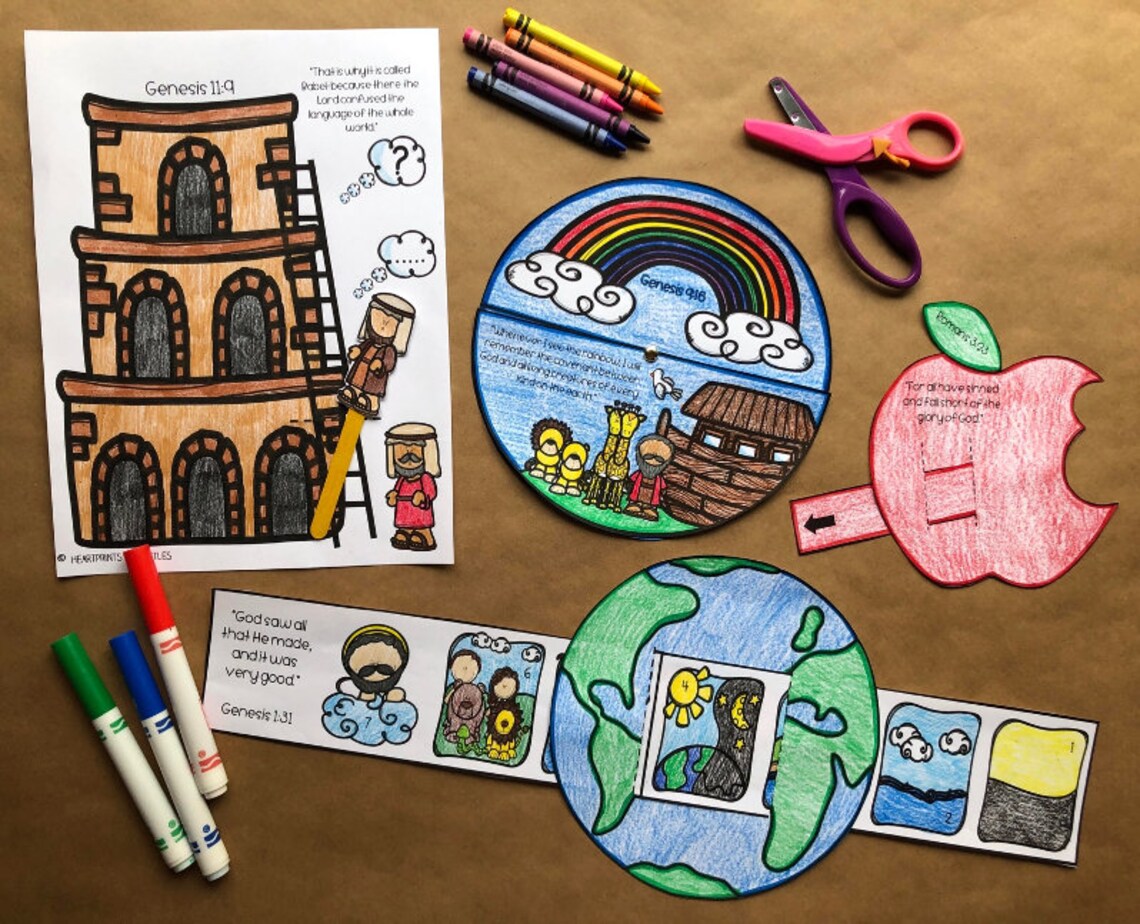 Old Testament Bible Story Crafts-Set 1 Bible Crafts | Etsy