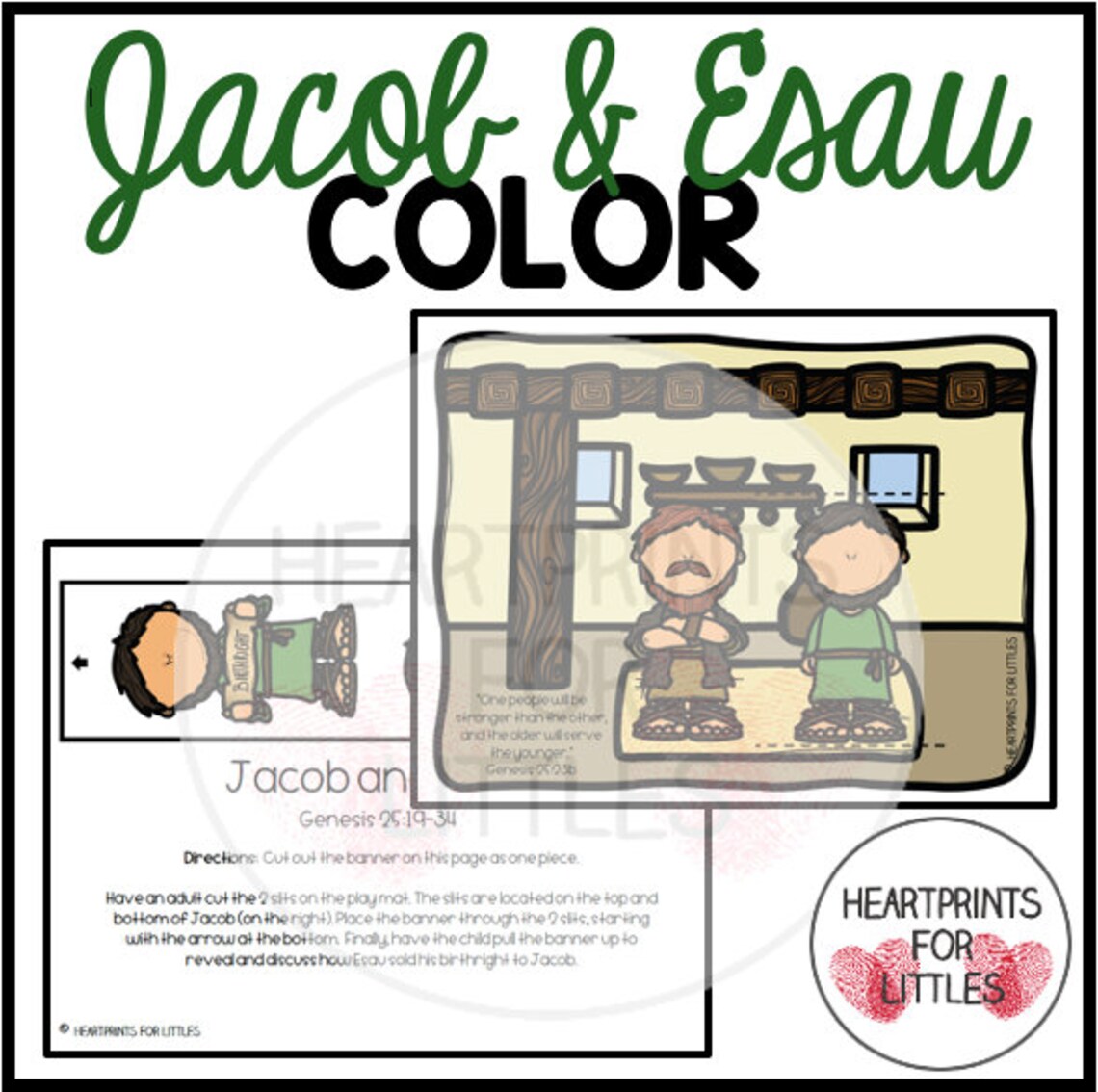 Jacob and Esau Bible Craft for Kids Sunday School Craft - Etsy