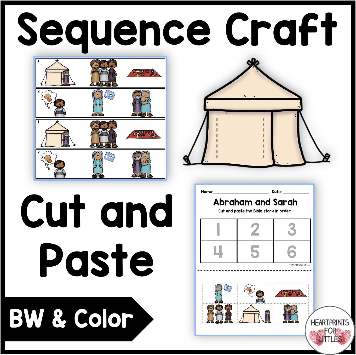 Abraham and Sarah Bible Story Sequencing Activities (digital Download ...
