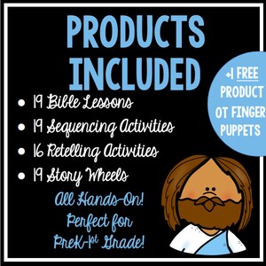 Old Testament Bible Story Mega Bundle, Homeschool Activities, Sunday ...