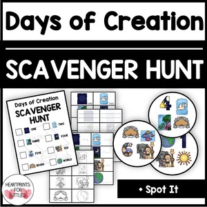 7 Days of Creation Bible Story Games, Bible Games, Sunday School Games ...