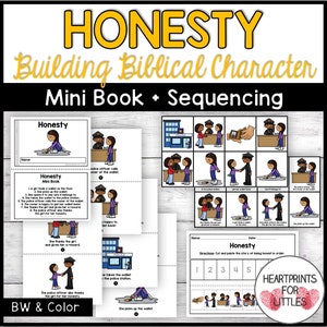 Honesty Bible Lesson and Activities, Building Biblical Character, Bible ...