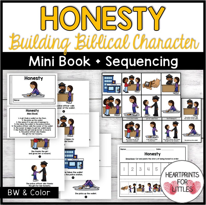 Honesty Bible Lesson & Activities, Building Biblical Character ...