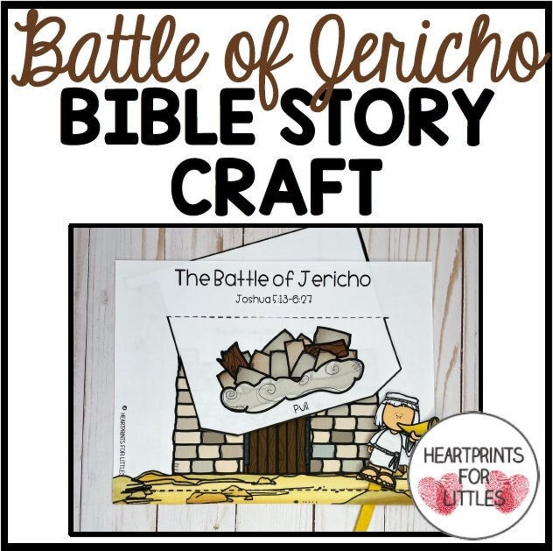 Joshua and the Battle of Jericho Bible Craft Sunday School - Etsy