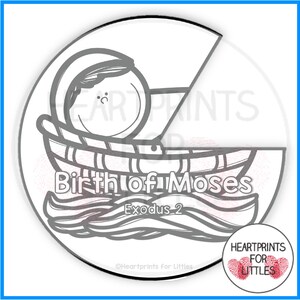 Birth of Moses Bible Story Wheel, Bible Craft, Sunday School Activity ...