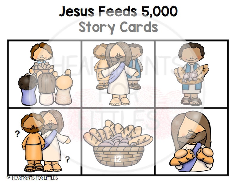 Bible Story Cards, 36 Old & New Testament Sequencing (digital Download ...