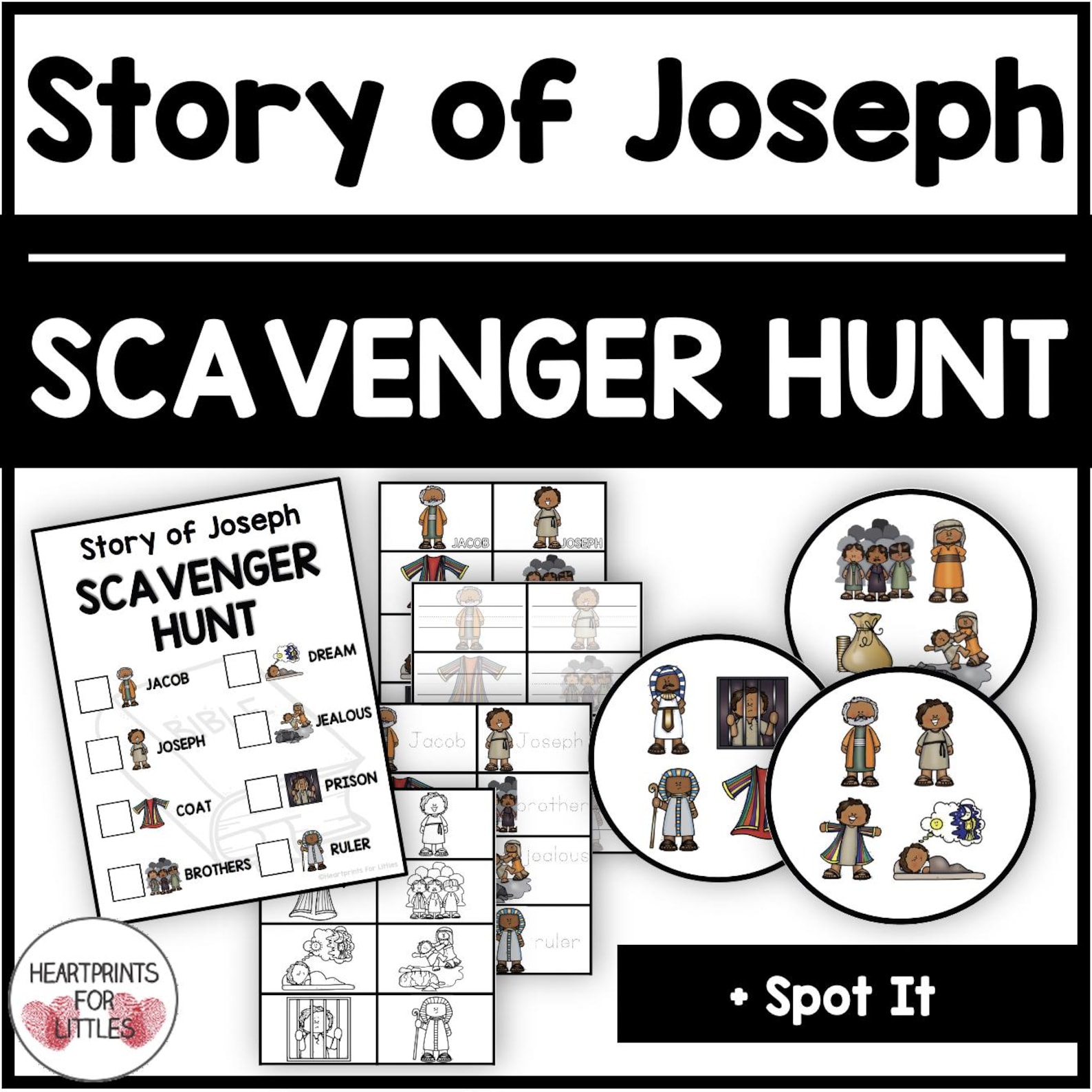 Story of Joseph Bible Games, Bingo, Scavenger Hunt, & More (digital ...