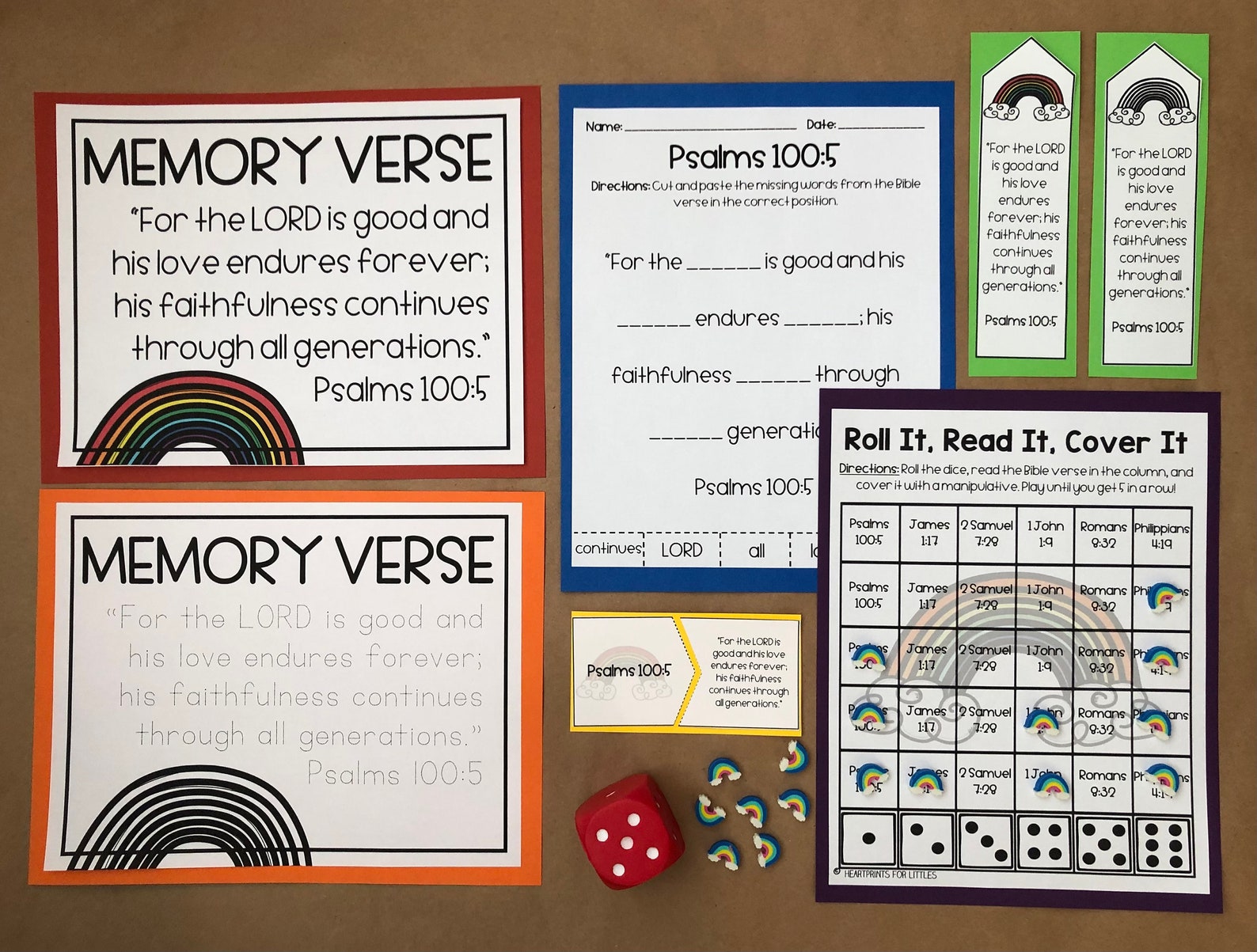 Memory Verse Activities for Kids 72 NIV Bible Verses Monthly - Etsy