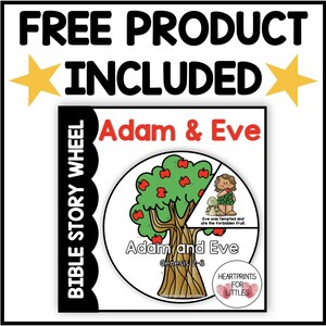 Adam and Eve Bible Story Bundle, 5-day Bible Lesson, Sequencing ...