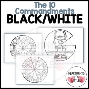 The 10 Commandments Bible Story Wheel Bible Story Craft - Etsy