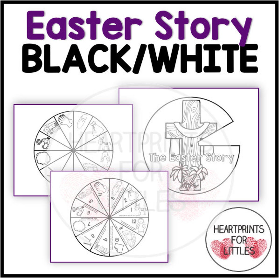 Easter Bible Story Wheel Easter Bible Story Craft Sunday - Etsy