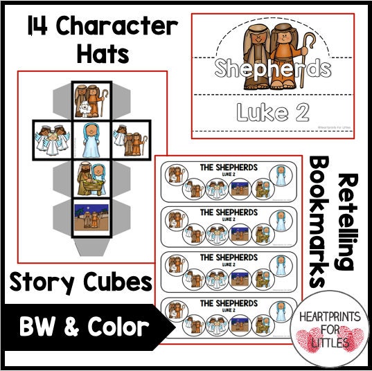 Christmas Bible Story Retelling Activities Bundle Homeschool - Etsy