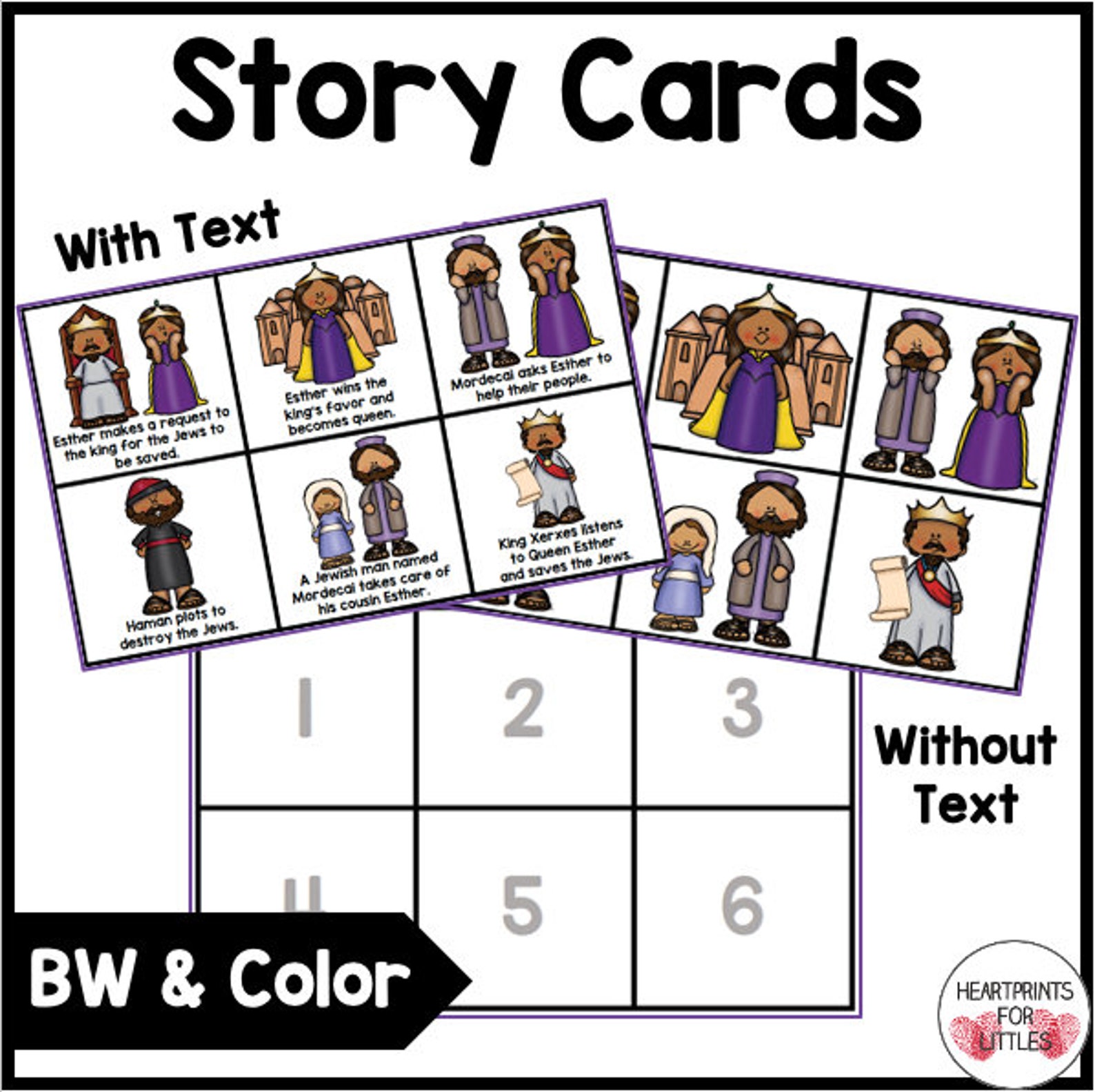 Queen Esther Bible Story Sequencing Activities for Kids - Etsy