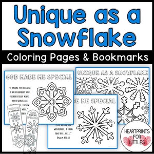 Unique as a Snowflake Sunday School Crafts, Winter Crafts, Sunday ...