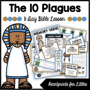 Moses and the 10 Plagues 11-day Bible Lesson, Exodus 7-12, Homeschool ...