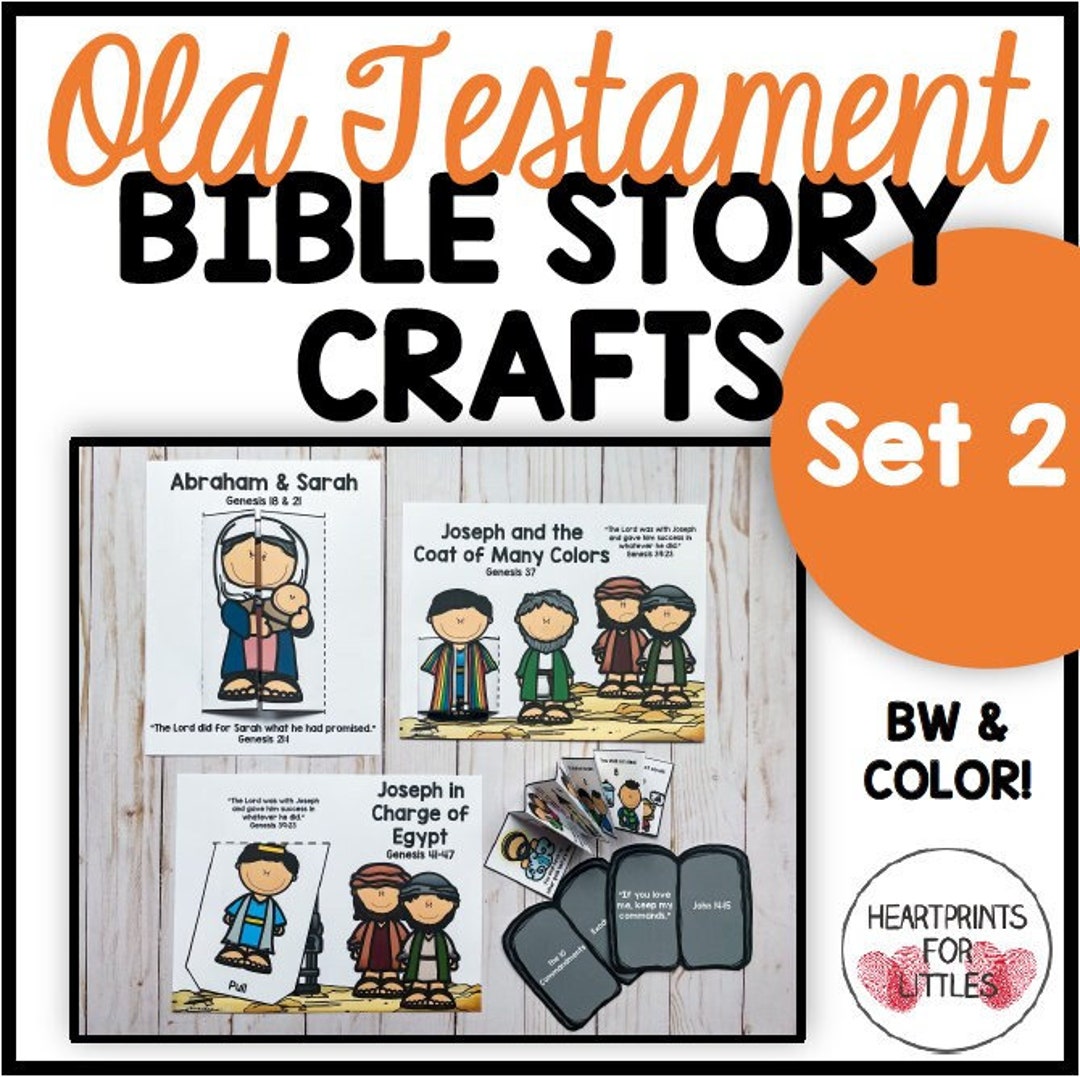 Old Testament Bible Story Crafts: Set 2, Sunday School Activities and ...