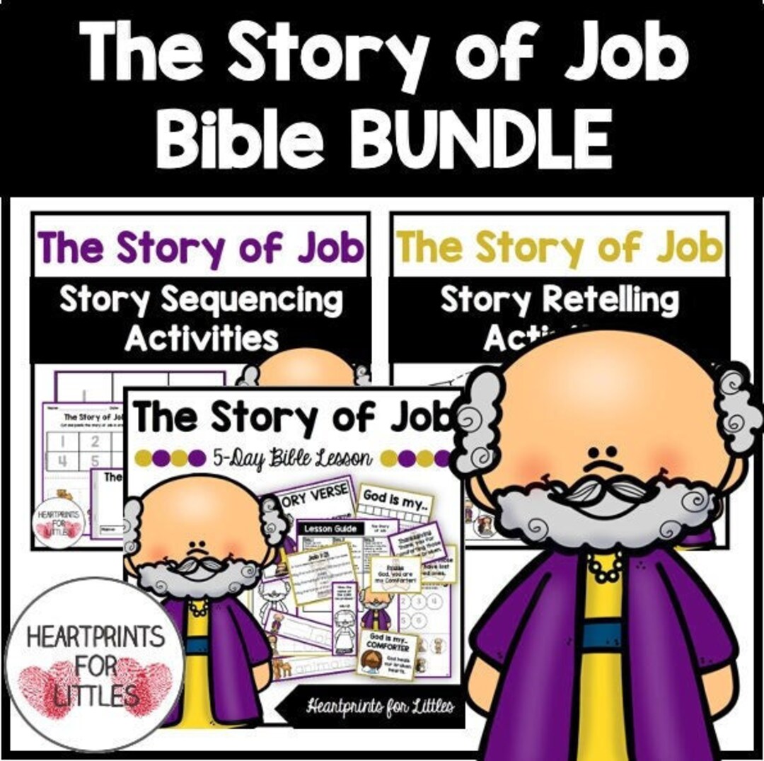 The Story of Job Bible Bundle, 5-day Bible Lesson, Sequencing ...